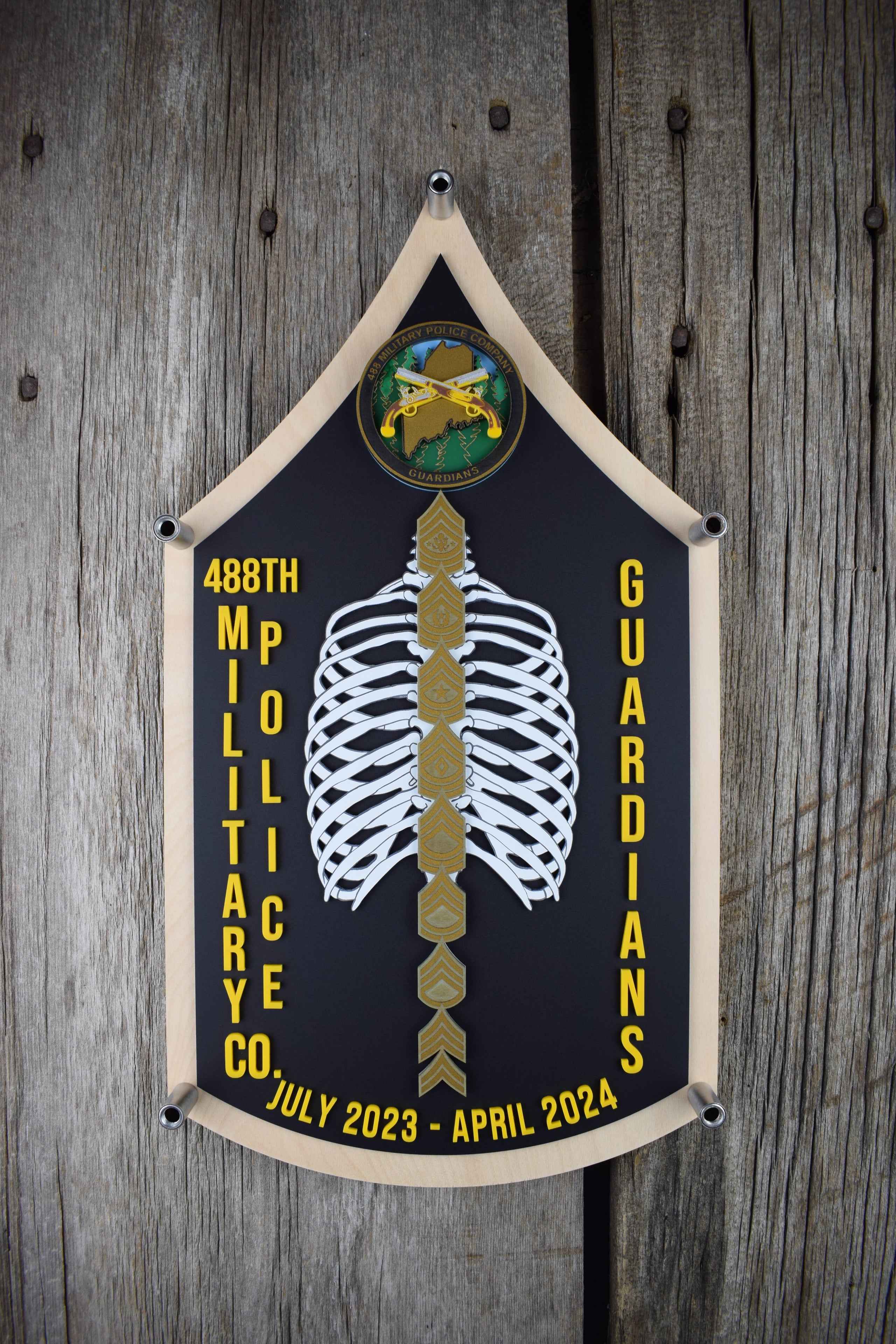 3D Stacked BACKBONE Plaque - Non-Commissioned Officer Corps | County ...
