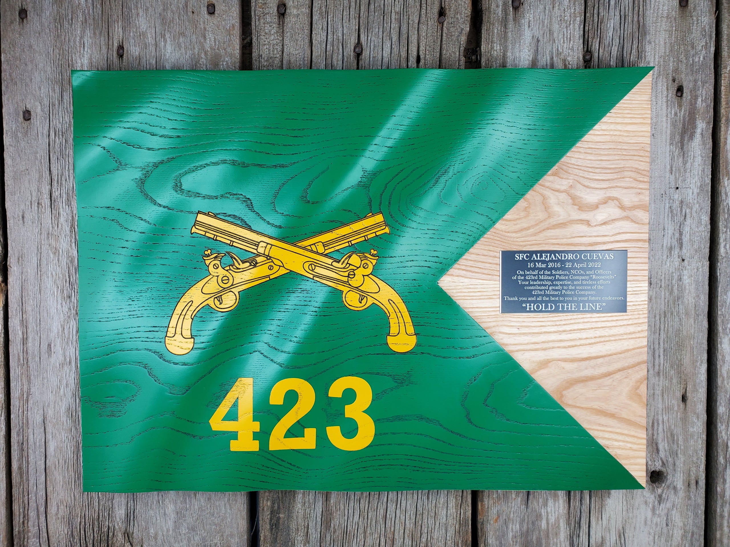 FULL SIZE Replica WAVY Guidon - 20" x 27" | County Road Custom