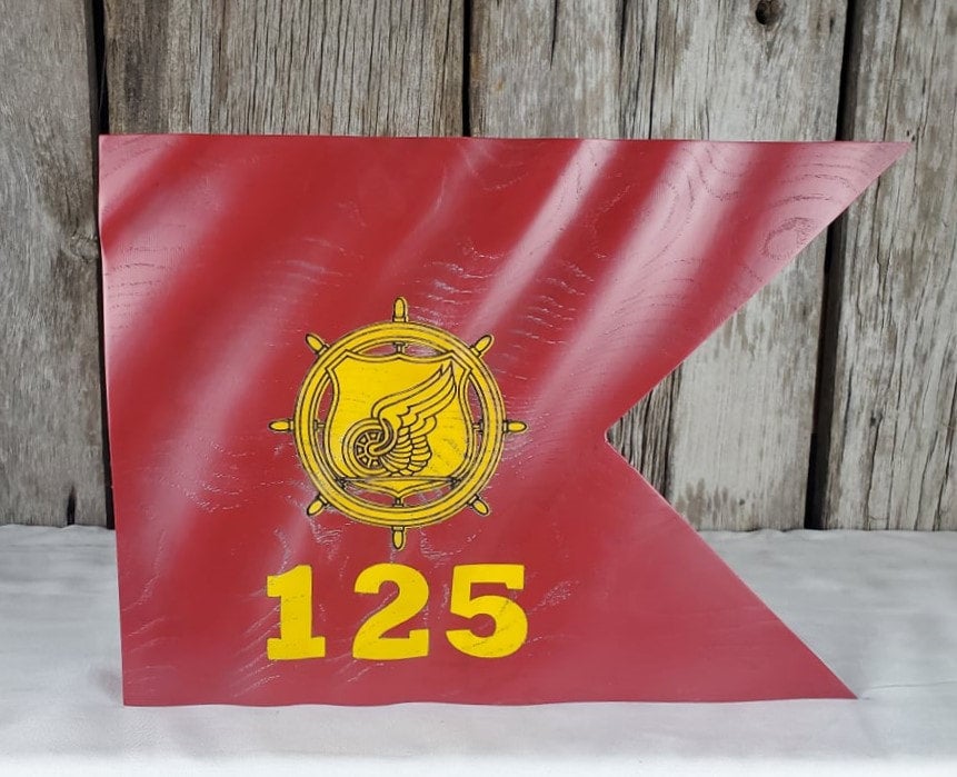 LARGE Custom WAVY Guidon 11" x 15" | County Road Custom