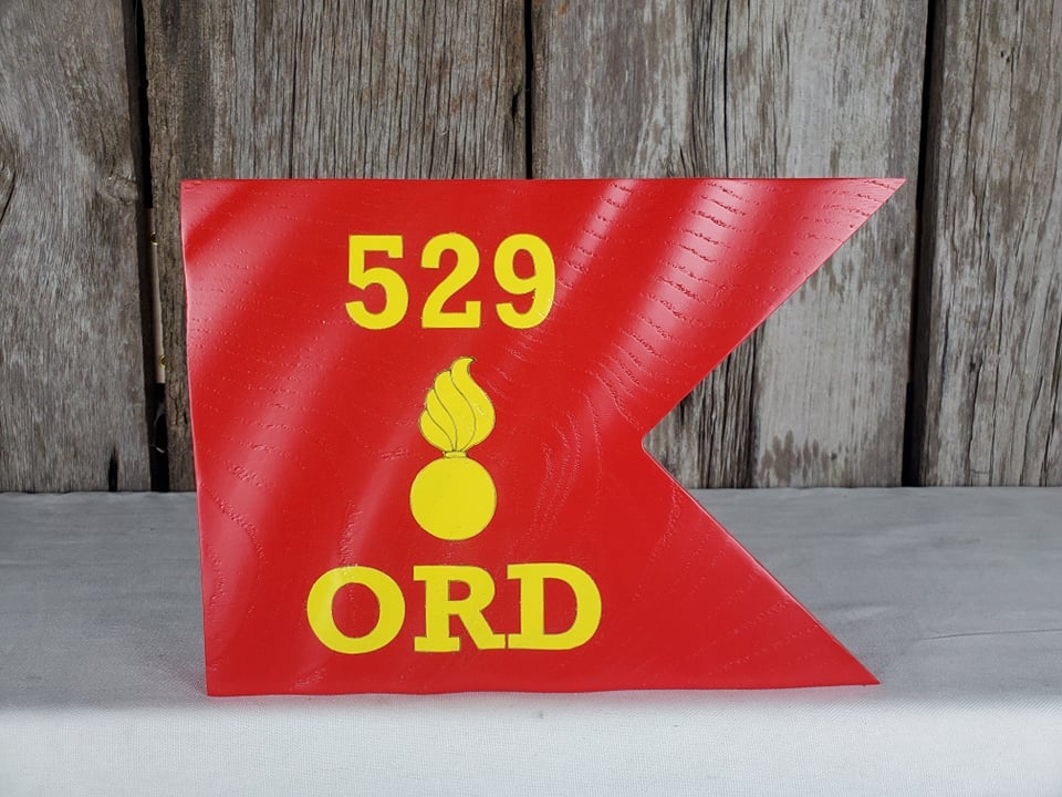 MEDIUM Custom WAVY Guidon 8" x 11" | County Road Custom